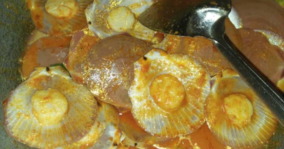 Resep Kerang scallop bumbu rujak oleh Risma Safitri Fadhli - Cookpad