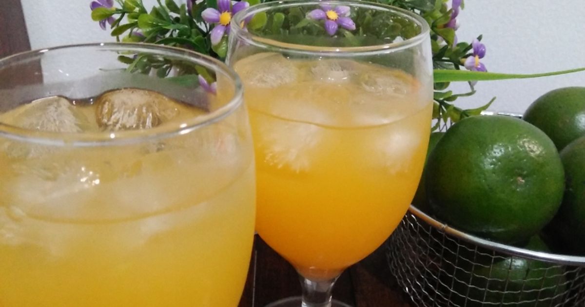 Resep es jeruk peras rumahan enak dan mudah - Cookpad