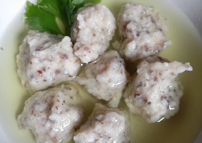 Resep Bakso Cumi Campur Jamur Kuping oleh amazingputri_ - Cookpad