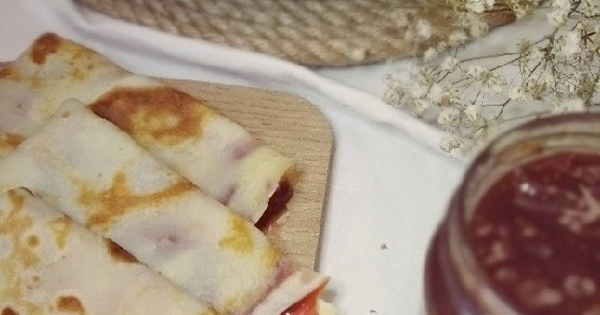 Des crêpes à la confiture de fraises 🍓 de Lydia Hamdad - Cookpad