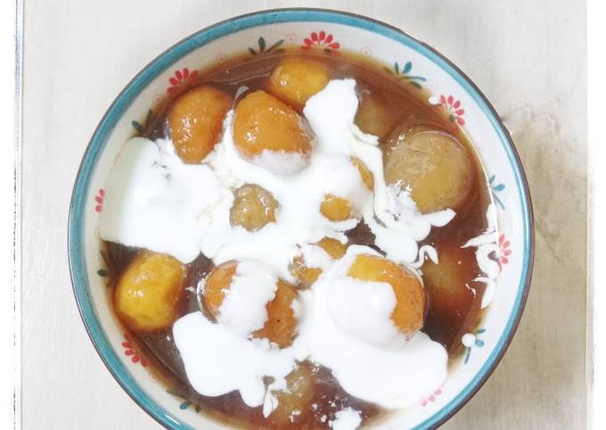 Resep Bubur Candil Sukun dan Labu Kuning oleh Aini mama 2N 2R - Cookpad
