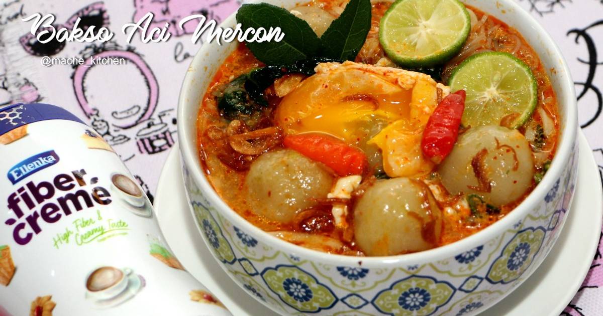 24 resep bakso aci mercon enak dan mudah - Cookpad