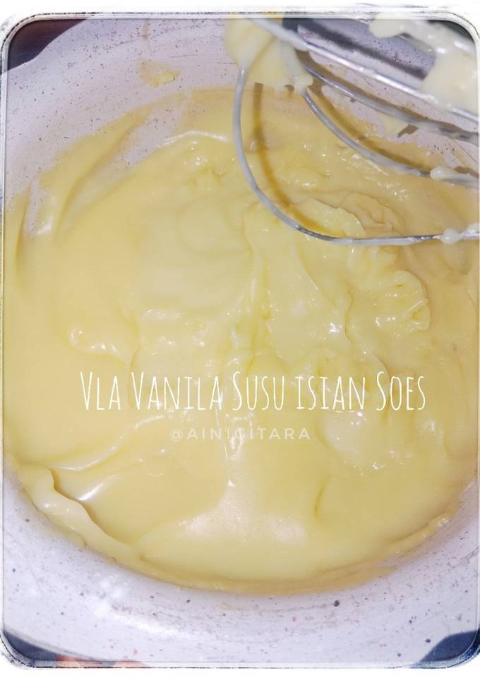 Resep Vla Vanila susu isian soes oleh Aini mama 2N 2R - Cookpad