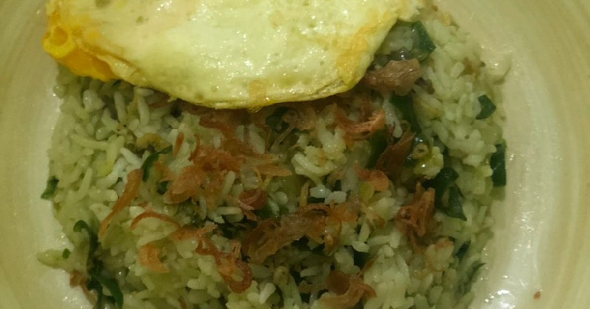 Resep Nasi Goreng Teri Sambel Ijo oleh Meri Memasak - Cookpad