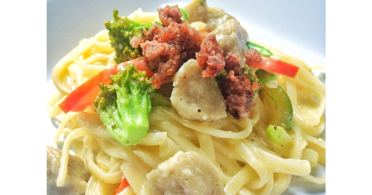 Resep Fettuccine Carbonara oleh Sandra Aulia - Cookpad