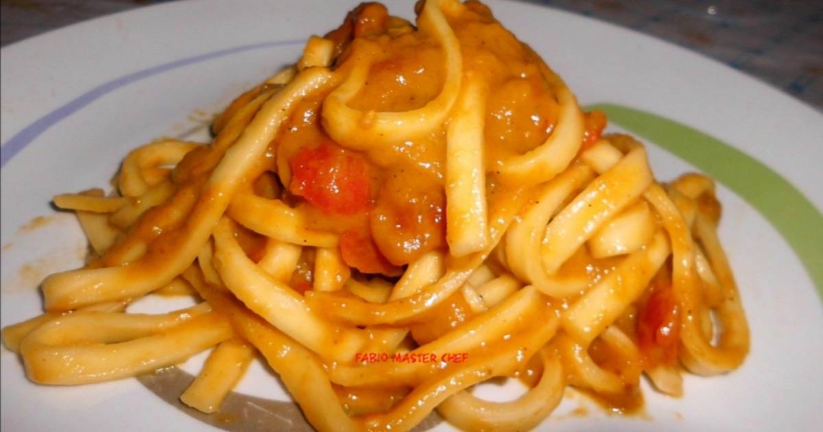 Ricetta Scialatielli Freschi con Crema di Peperoni di Fabio Del Buono ...