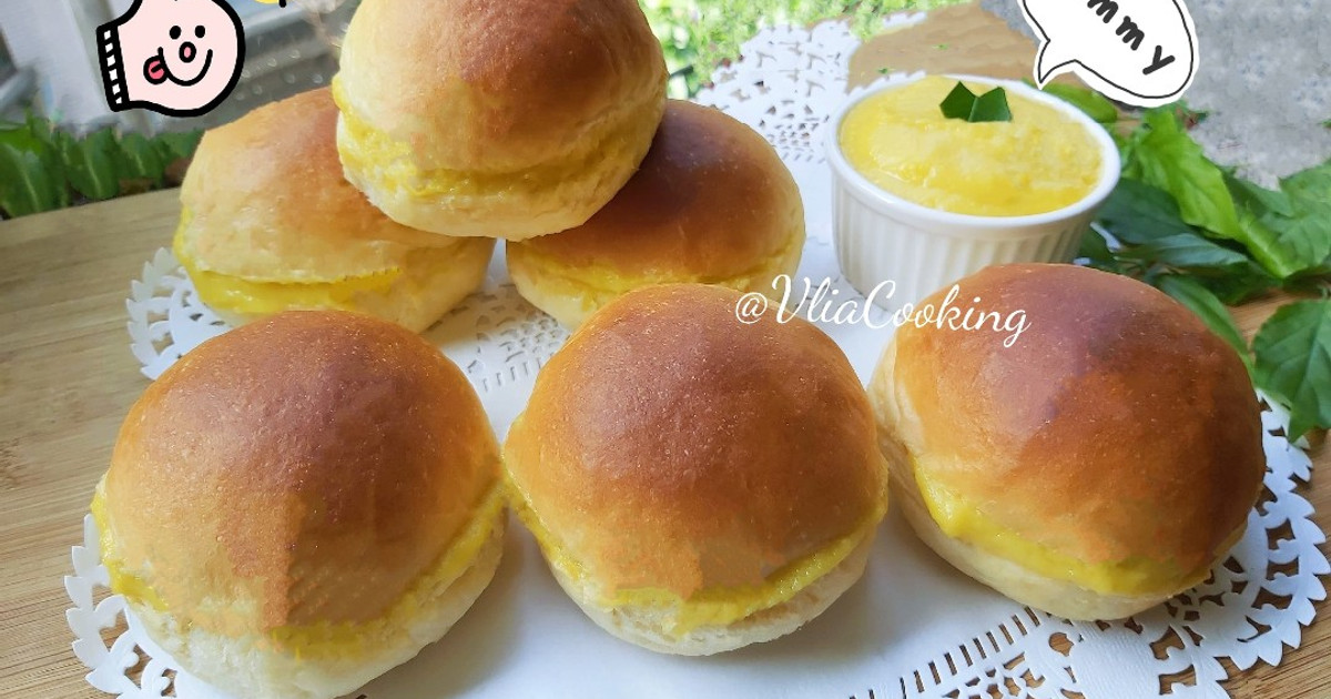 Resep Roti Panggang Srikaya Tanpa Mixer,Tanpa Ulen, Lembut Dan Empuk oleh Vlia Cooking - Cookpad