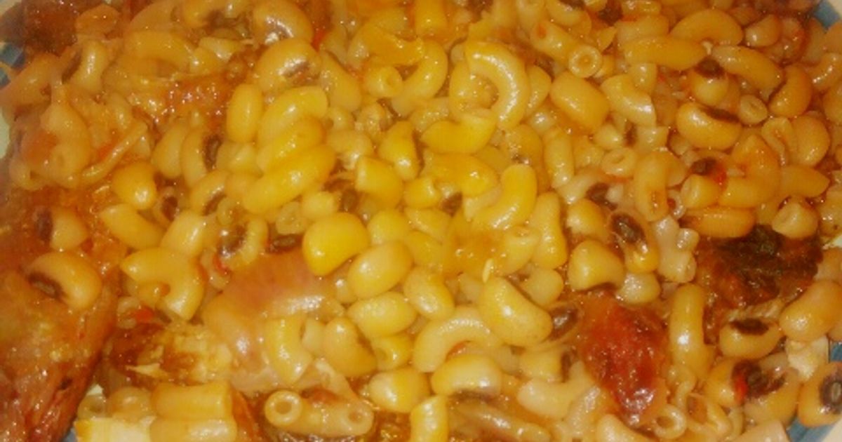 Jollof Macaroni Nd Beans Recipe by noble aysha(ustaziyya) - Cookpad