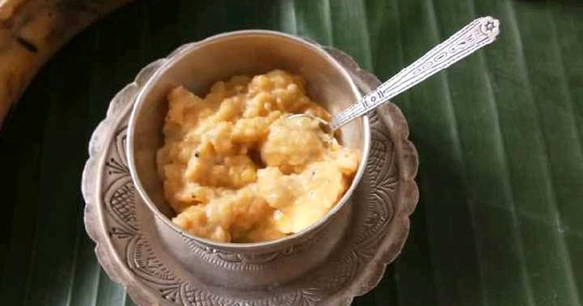 Wilted Nendra Banana Puree Recipe by Rajeshwari Bhat - Cookpad