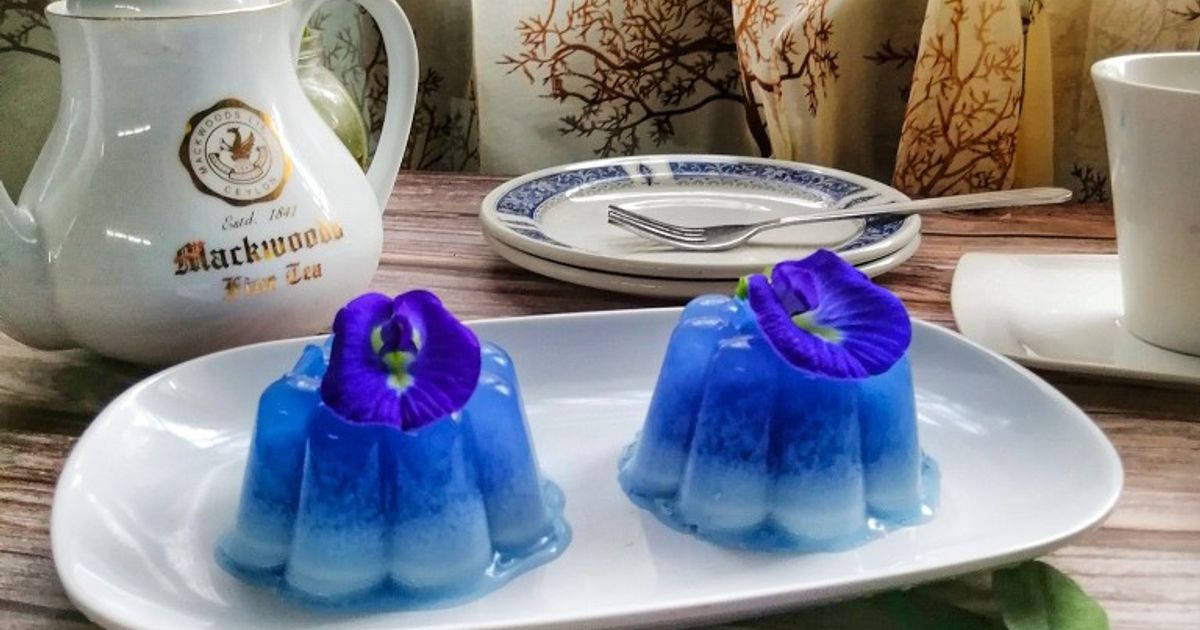 Resipi Agar Agar Santan Bunga Biru Telang oleh Nor Zeha Baba - Cookpad