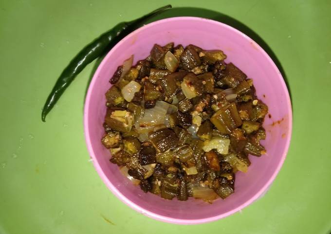 Lady finger(bhindi)veg Recipe by Alka Gupta - Cookpad