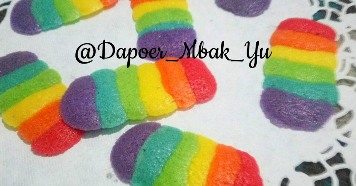 Resep Lidah kucing rainbow oleh Dapoer Mbak Yu - Cookpad