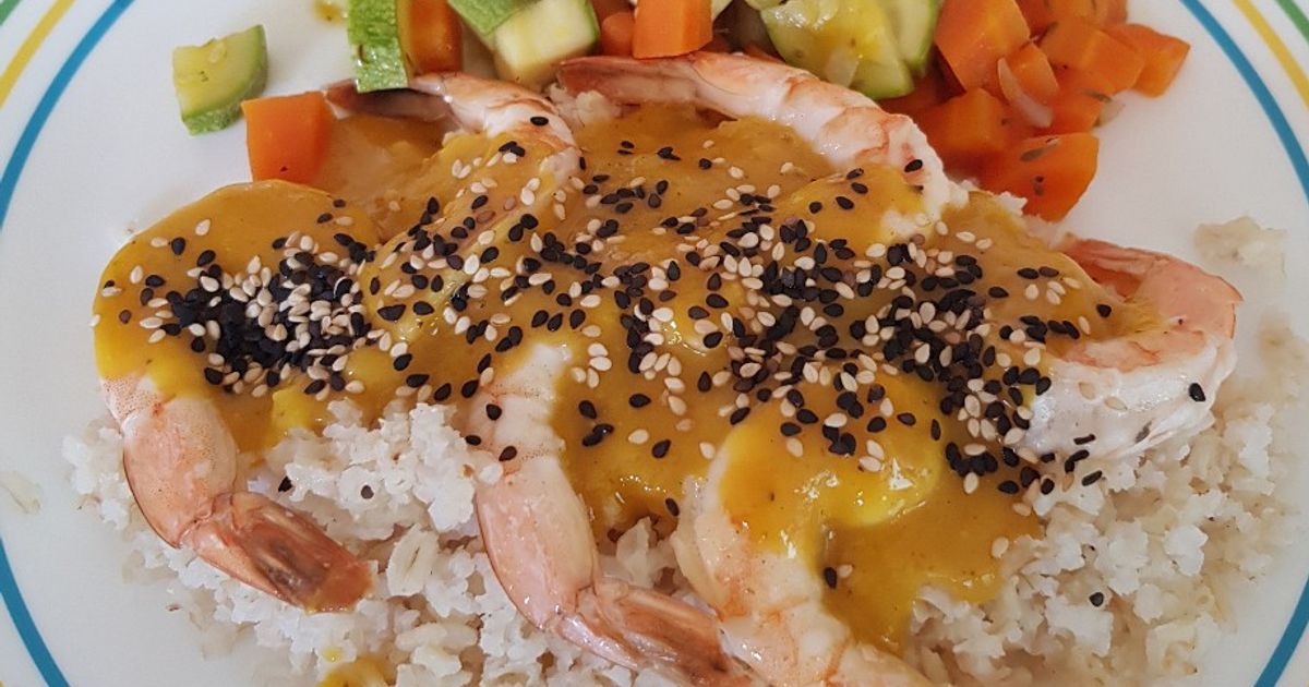 Camarones Con Salsa De Mango Al Chipotle Receta de LuzMa SG- Cookpad