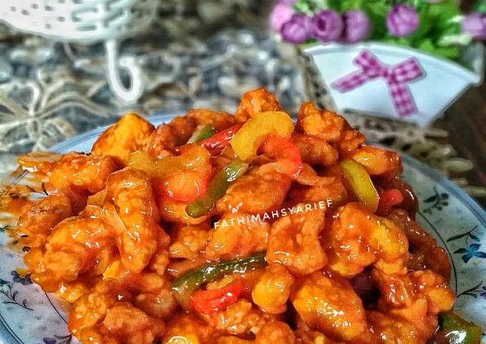 Resep Ayam Pop Saus Asam Manis oleh Fathimah Syarief - Cookpad