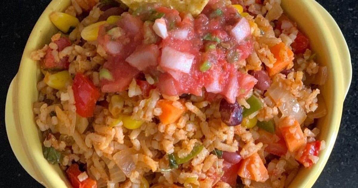 Basmati Brown Rice Mexican Pulao Recipe by Alka Bhandari - Cookpad