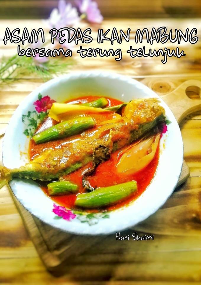 Resipi Asam pedas ikan mabung bersama terung telunjuk oleh Hani Shaimi ...