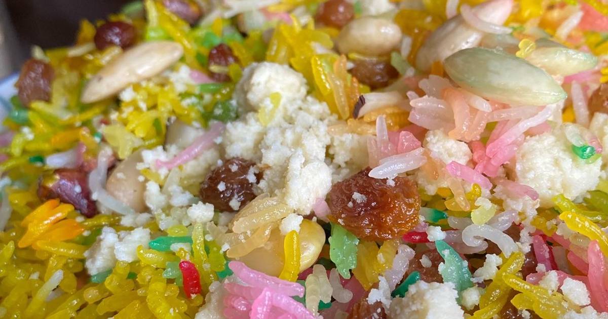 Mutanjan "3 Coloured Zarda" Recipe by Samia Aijazz - Cookpad