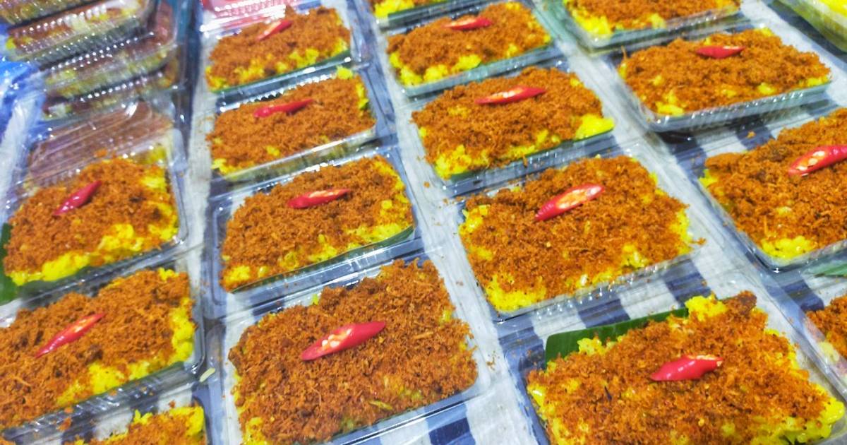 Resep Ketan kuning serundeng oleh @Bakulan Aisyah - Cookpad