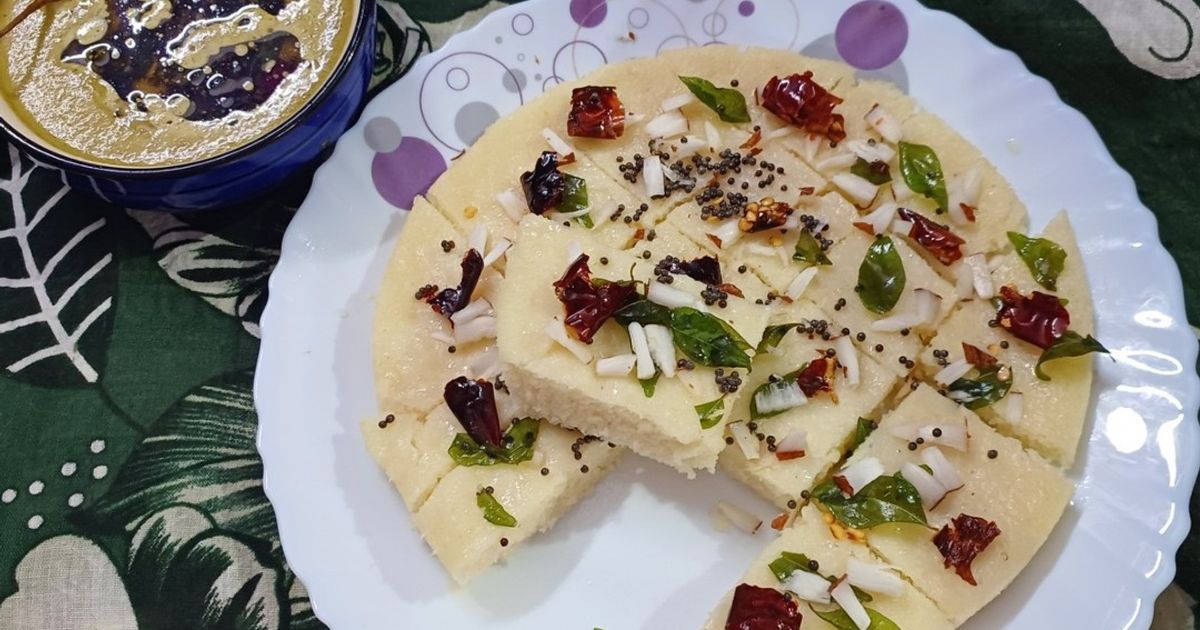 White Khatta Dhokla Recipe by ZMA - Cookpad