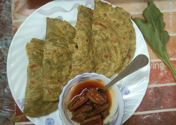 Palak Roti Recipe by Krishna Biswas - Cookpad
