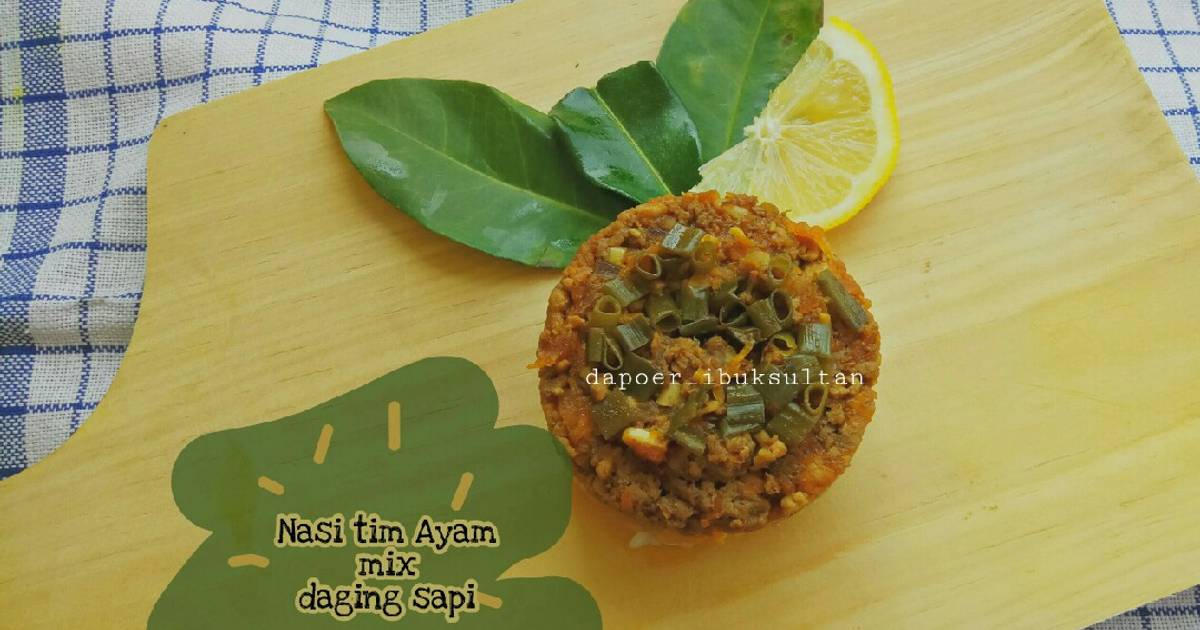 Resep Nasi tim ayam mix daging sapi 🐄#Mpasi#1yO oleh dapoer_ibuksultan ...