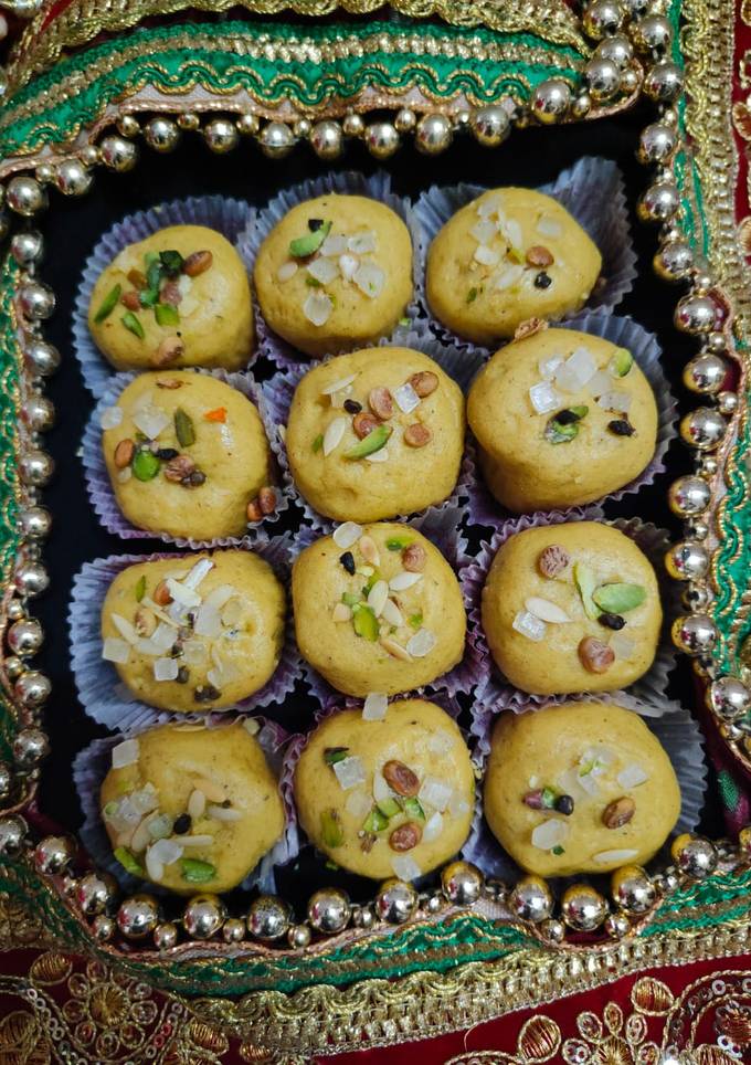 रजवाड़ी मगदल (rajwadi magdal recipe in Hindi) रेसिपी बनाने की विधि in ...