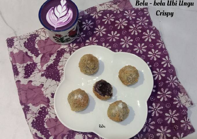 Resep Bola - bola Ubi Ungu Crispy oleh Ruth Destianty - Cookpad