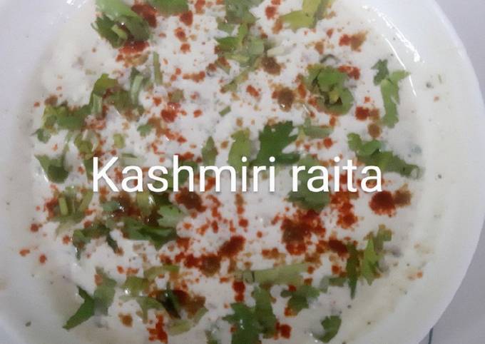 Kashmiri raita Recipe by Rita mehta - Cookpad