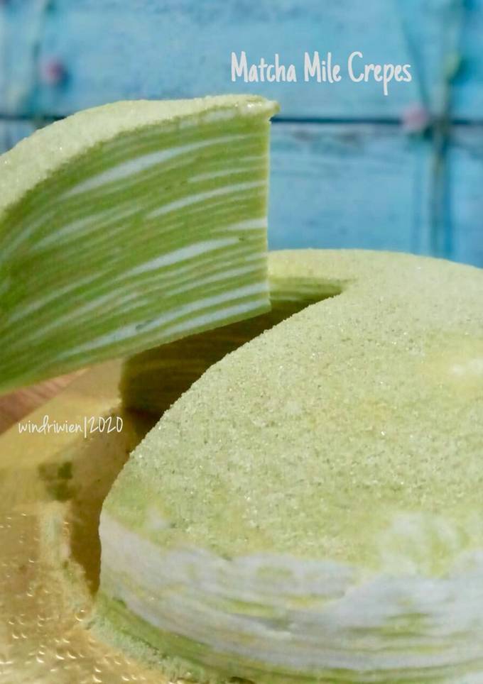 Resep Matcha Mile Crepes (Tidak Pakai Oven & Mixer) oleh Windri Aries ...