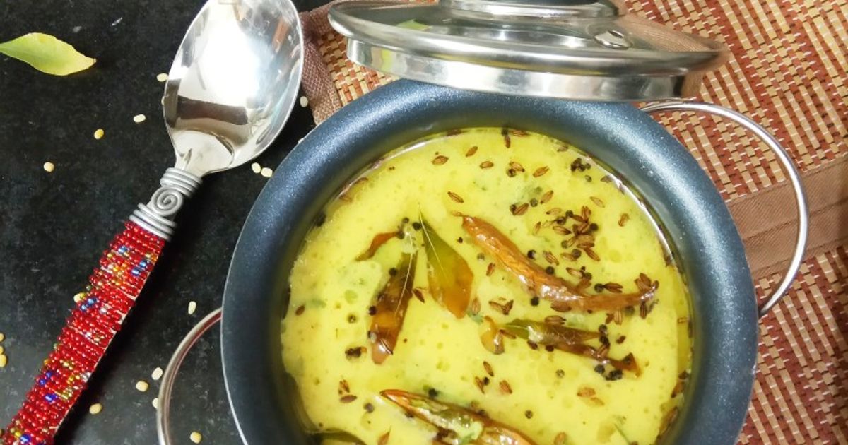 Hesarubele Bili Saru/Moong Dal Tomato Rasam Recipe by Shuchi Jain - Cookpad