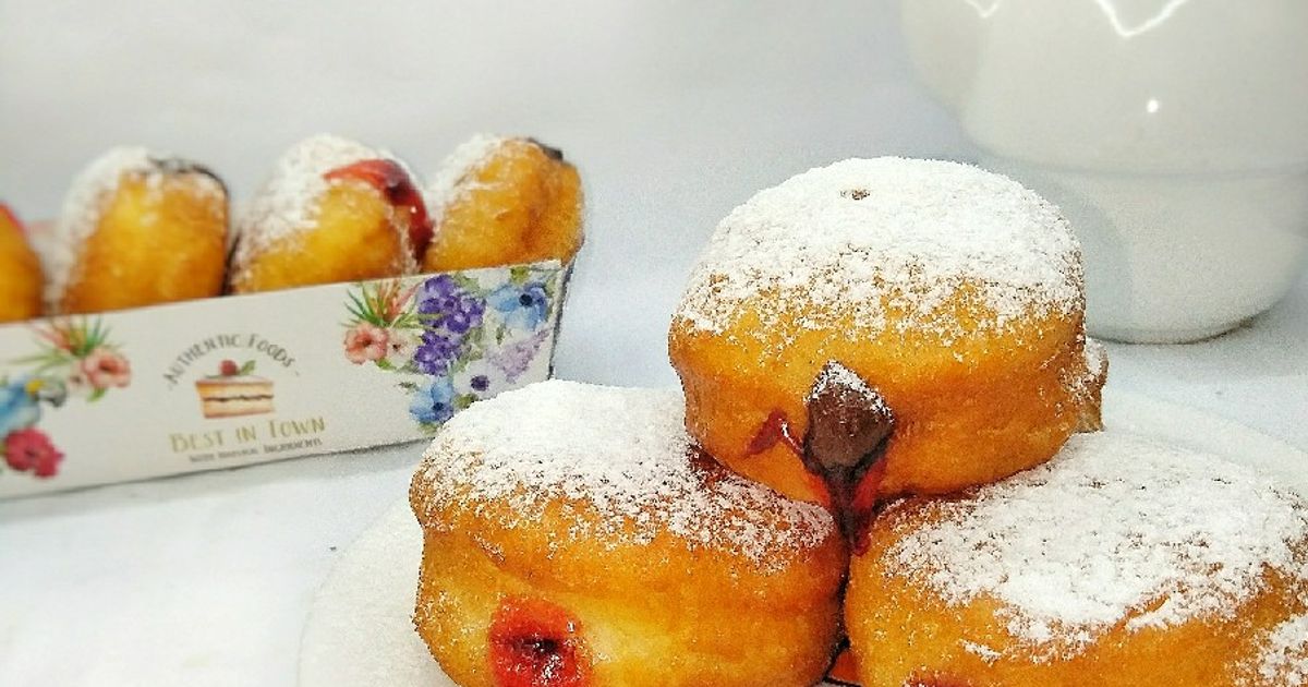 Resep Bomboloni Aka Donat Lumer (Doughnut) oleh Laila Dawud - Cookpad