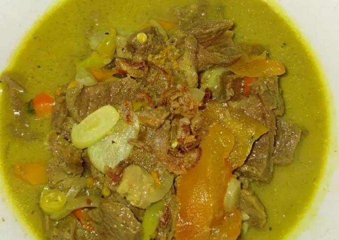 Resep Daging sapi kuah santan oleh Cheylvia - Cookpad