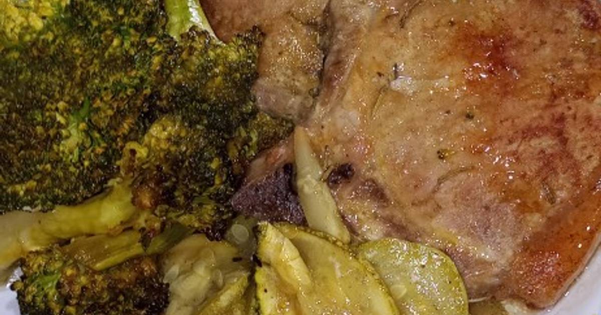 Chuletas de cerdo con brocoli - 11 recetas caseras- Cookpad