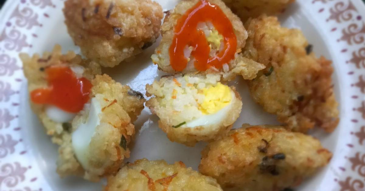 Resep Bola Nasi isi Telur oleh Lissy Art - Cookpad