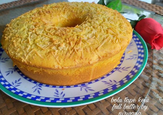 Resep Bolu tape keju lembut dan gak seret oleh Nirwanaindah Jelita - Cookpad