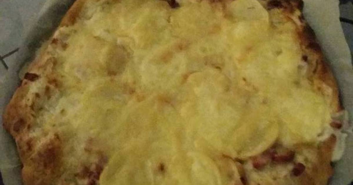 Pizza raclette lardons pomme de terre de Catherine Gouvernet - Cookpad