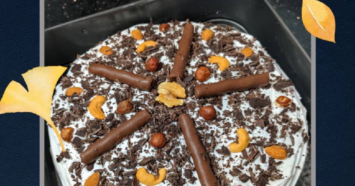 طريقة عمل تورته المكسرات سهلة جداا وخيالية😋 على اصولها بطريقة سهلة ...