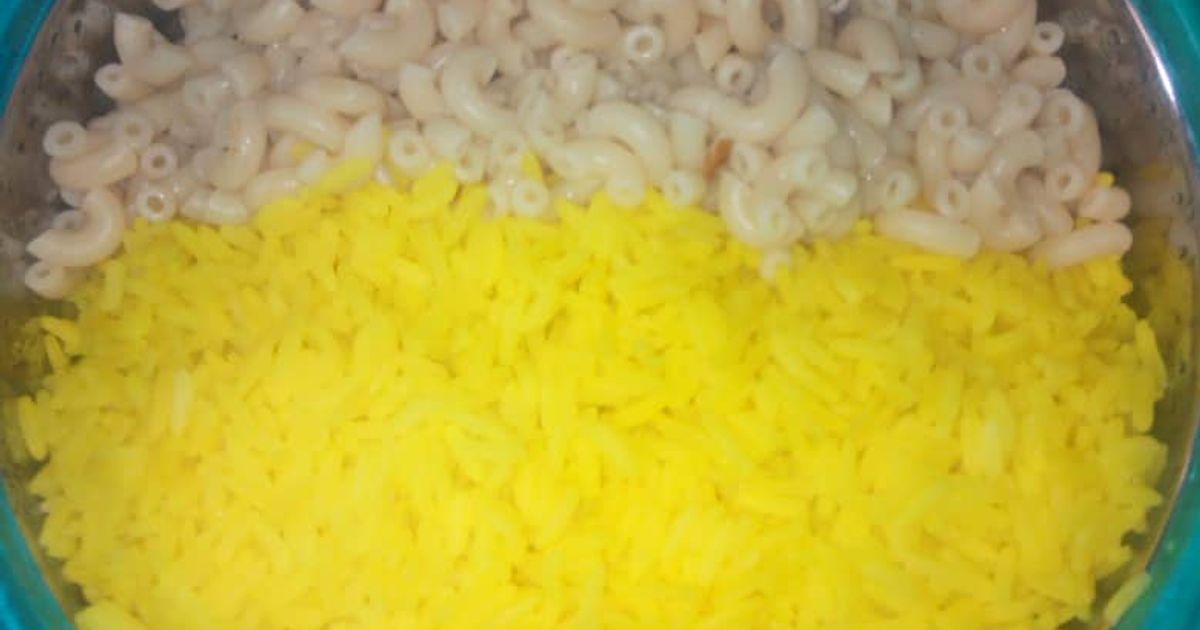 Yellow Rice And Makaroni Recipe by Mmn Khady🙌 - Cookpad