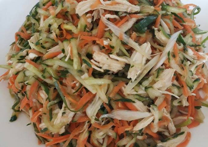 Resep Taiwanese cold chicken cucumber salad oleh pristiana - Cookpad