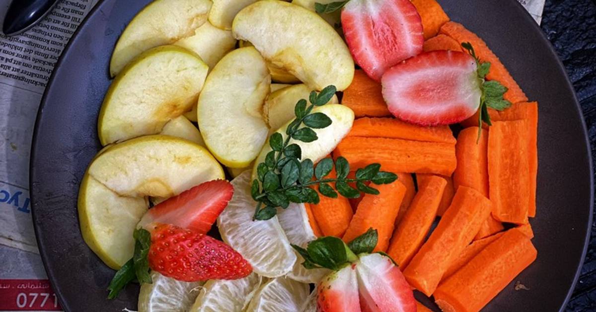طريقة عمل صحن فواكه فريش على اصولها بطريقة سهلة وسريعة من rana.f.Saber ...