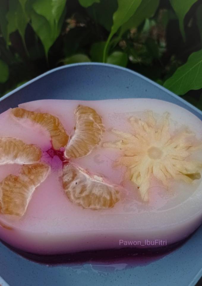 Resep Puding Buah Merah Putih oleh Fitria Retno Sari - Cookpad