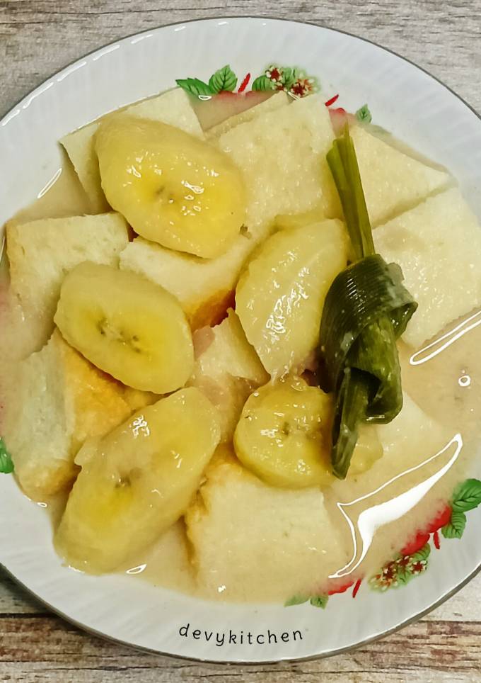 Resep 616. Kolak Roti Tawar Pisang Kepok Ubi Ungu oleh Devin - Cookpad