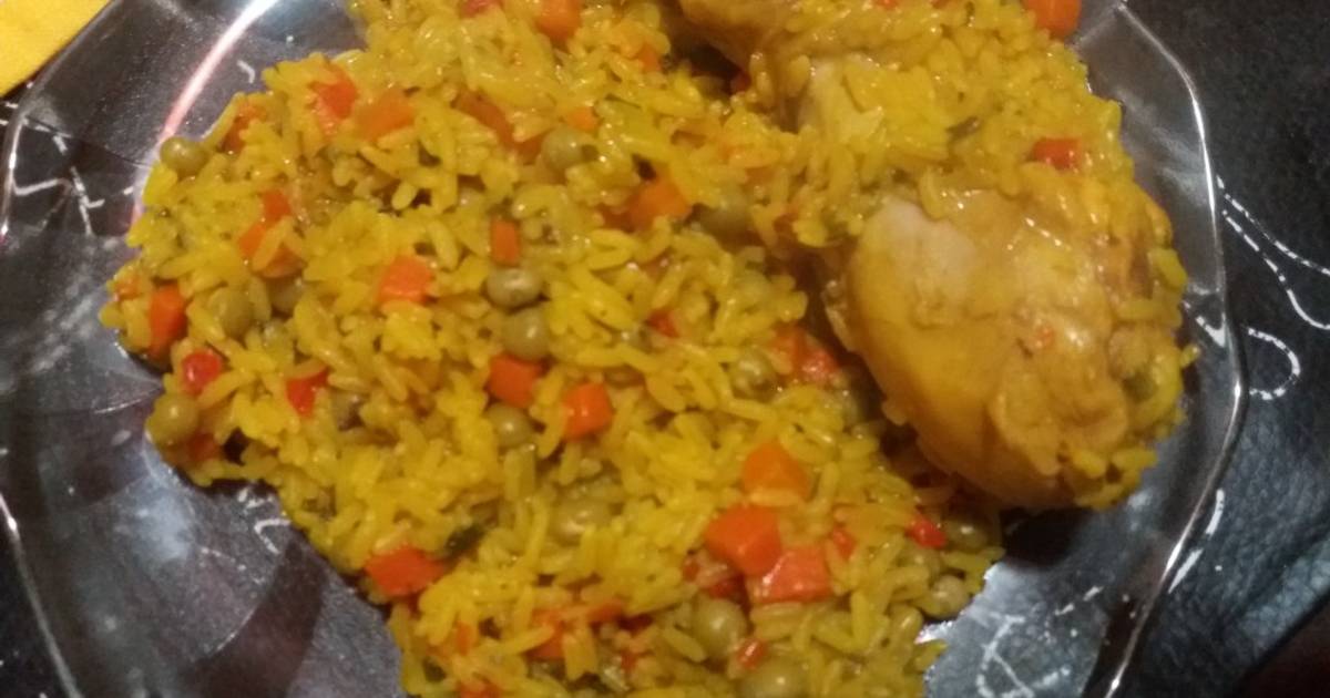 Arroz amarillo con pollo - 795 recetas caseras- Cookpad