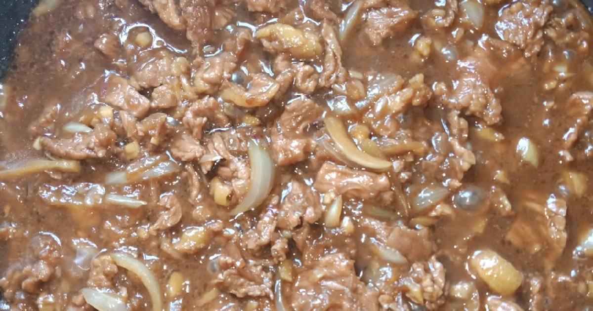 Resep Tumis Daging Sapi 🐄 Simple oleh Mommy Abidzar Abhie - Cookpad