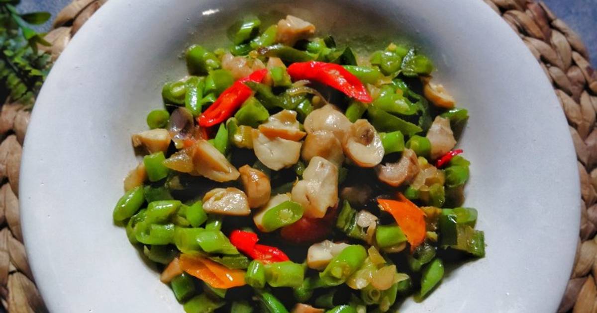 Resep Tumis Jamur Merang Buncis Kecap Manis oleh Farhah - Cookpad