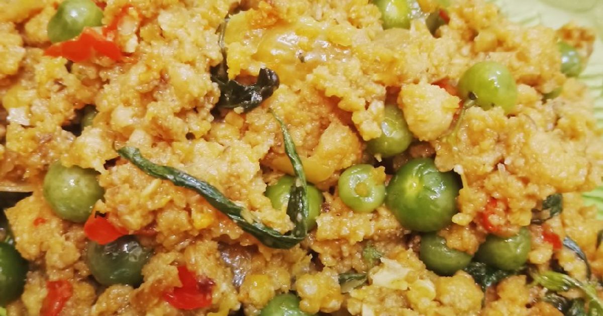 Resep Oseng Oncom Leunca Kemangi oleh Maulani Noor Halimah - Cookpad