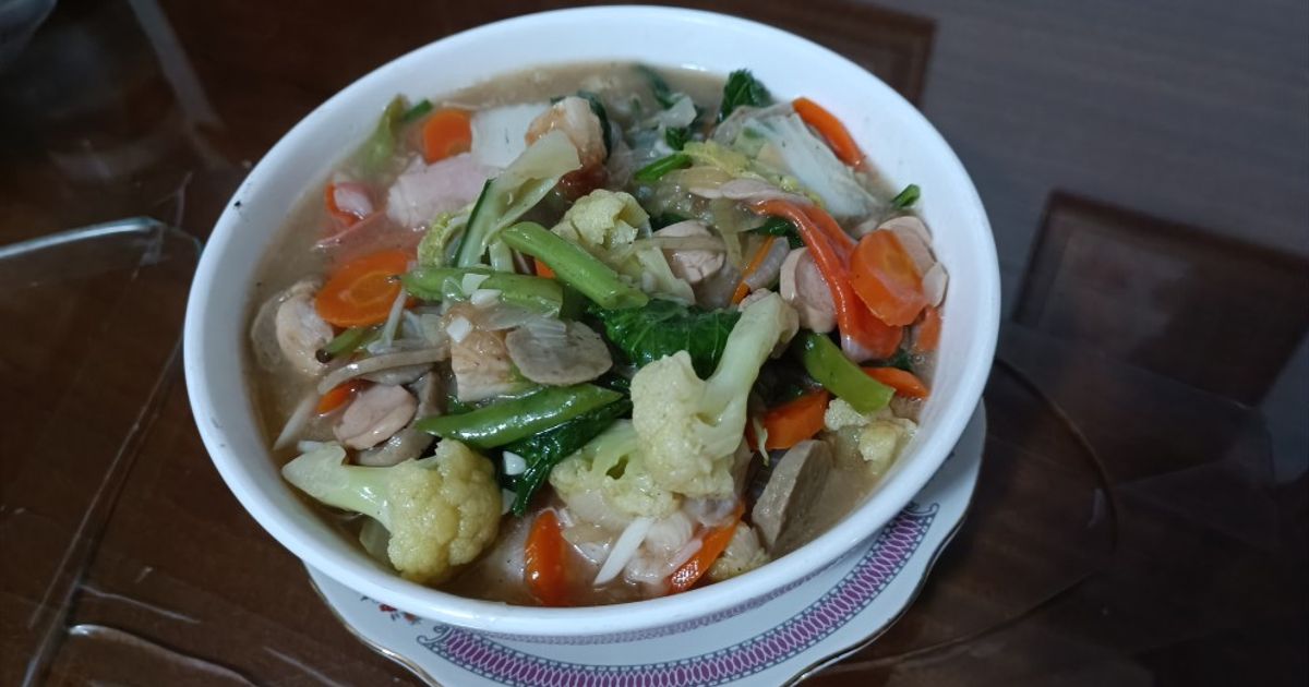 Resep capcay ayam enoki rumahan enak dan mudah - Cookpad