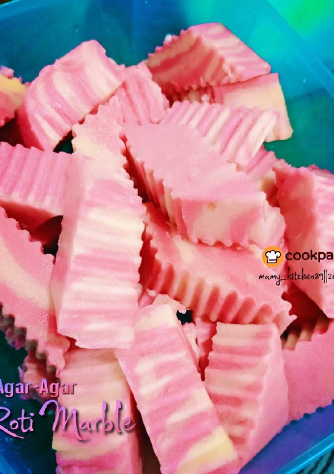 Resipi Agar-Agar Roti Marble oleh mamy_kitchen89 - Cookpad