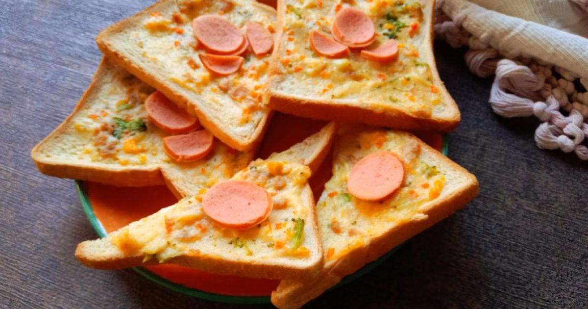 Resep Roti Tawar Fancy (Topping Keju Sosis) oleh mezzayu luna - Cookpad