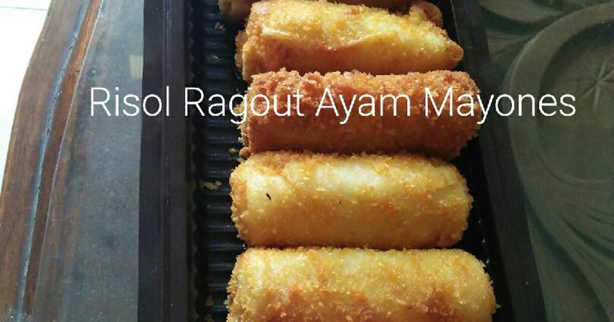Resep Risol Ragout Ayam Mayones oleh Ekasari - Cookpad